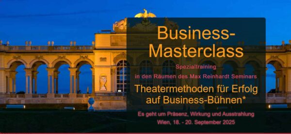Business-Masterclass von 17. – 19.9.2026 im Max Reinhardt Seminar ...